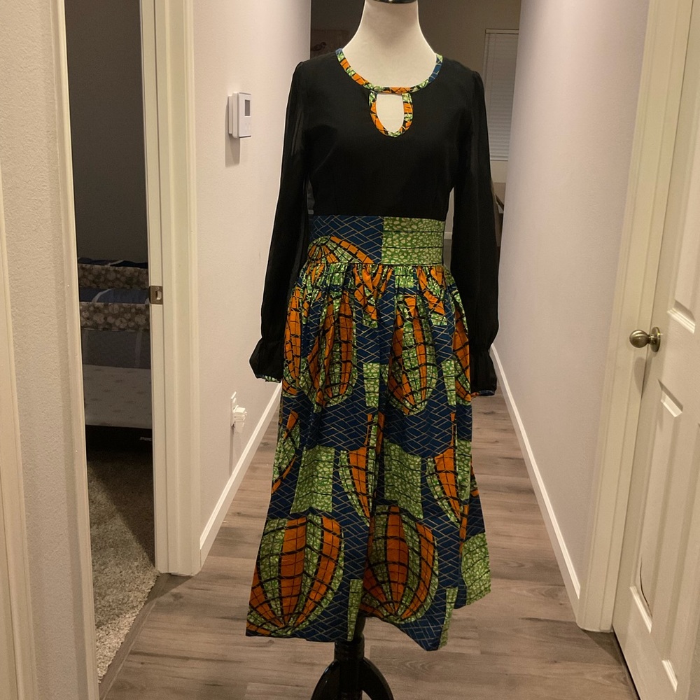 African Tribal Pattern Dress - Gem